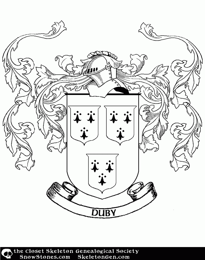 Heraldry: Dube | Closet Skeleton Genealogical Society