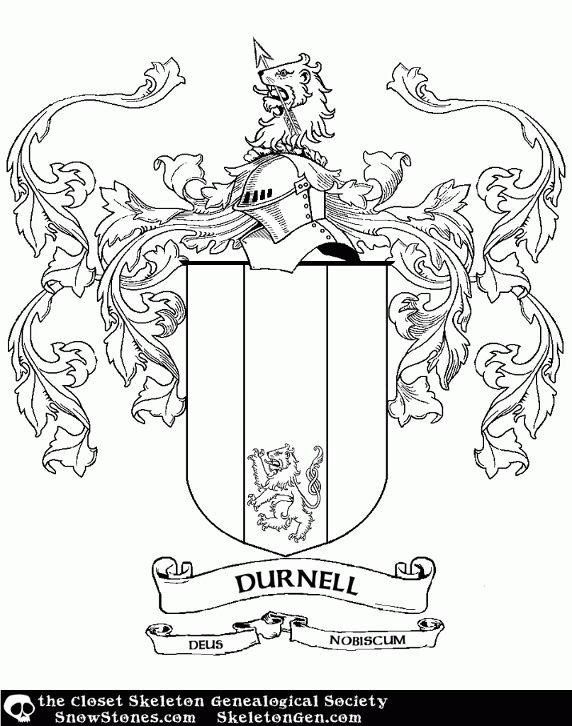 Heraldry: Durnell | Closet Skeleton Genealogical Society