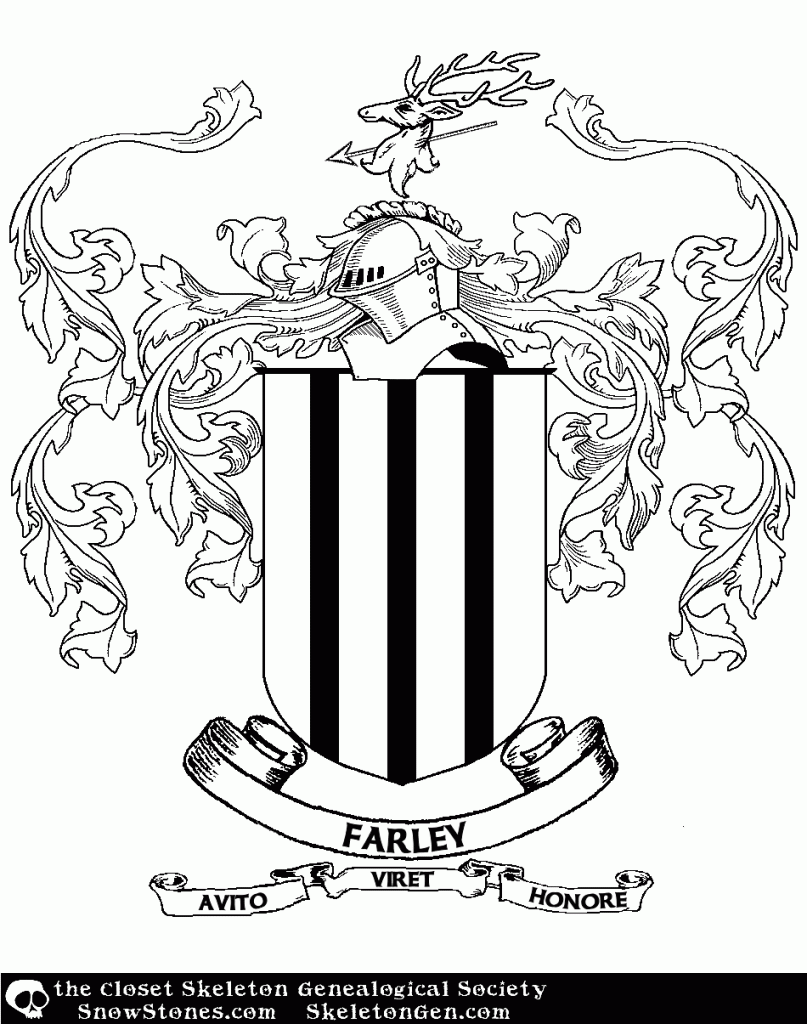 Heraldry: Farley | Closet Skeleton Genealogical Society