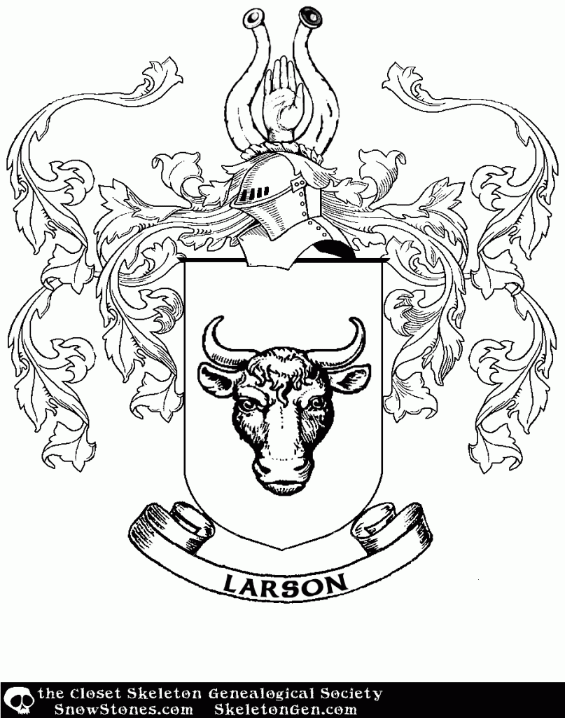 Heraldry: Larson | Closet Skeleton Genealogical Society