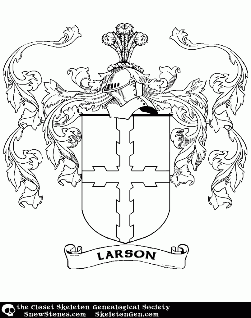 Heraldry: Larson | Closet Skeleton Genealogical Society