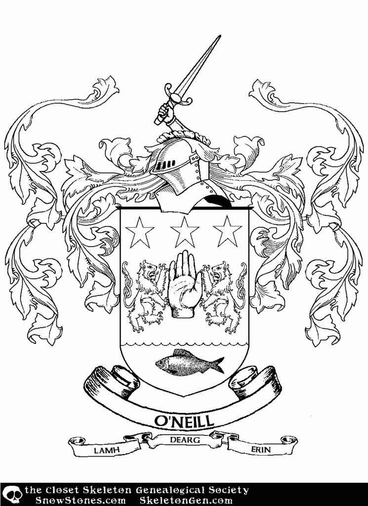 Heraldry: O’Neill | Closet Skeleton Genealogical Society