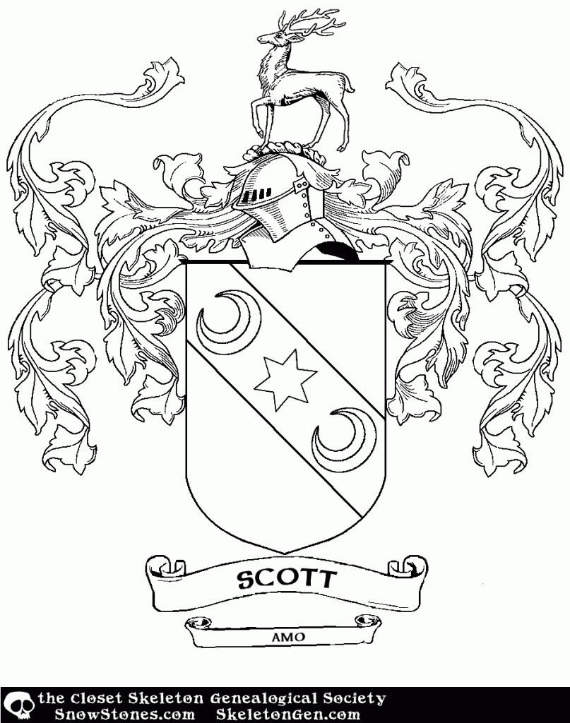 Heraldry: Scott | Closet Skeleton Genealogical Society