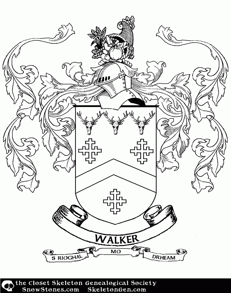 Heraldry: Walker | Closet Skeleton Genealogical Society